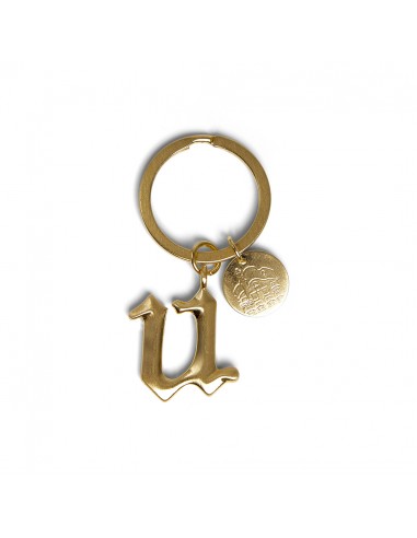 Golden Letter Keychain Alphabet Collection