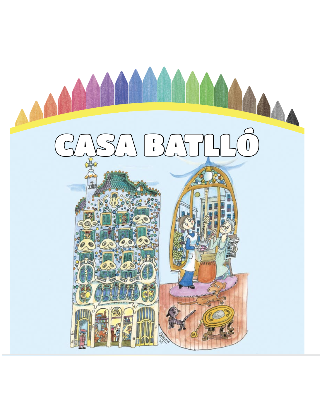 Libro para colorear Casa Batlló Pilarín